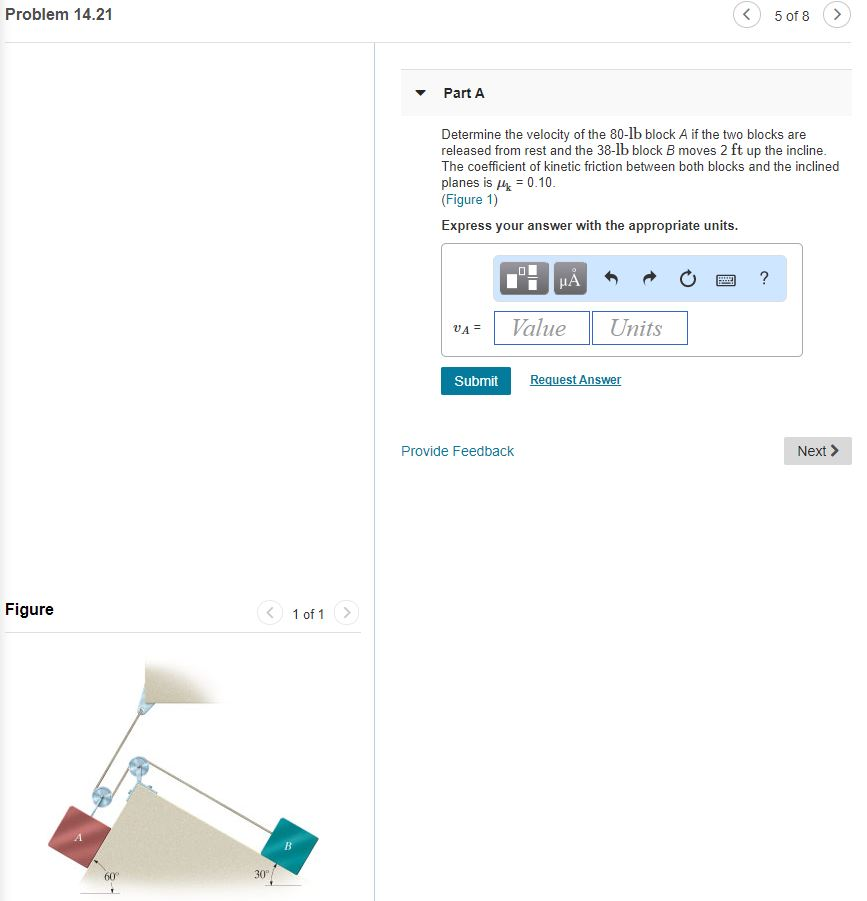 Solved Problem 14.21 ( ) Part A Determine the | Chegg.com