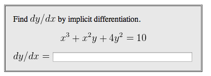 Solved Find dy/dx by implicit differentiation. X3 + x2y + | Chegg.com