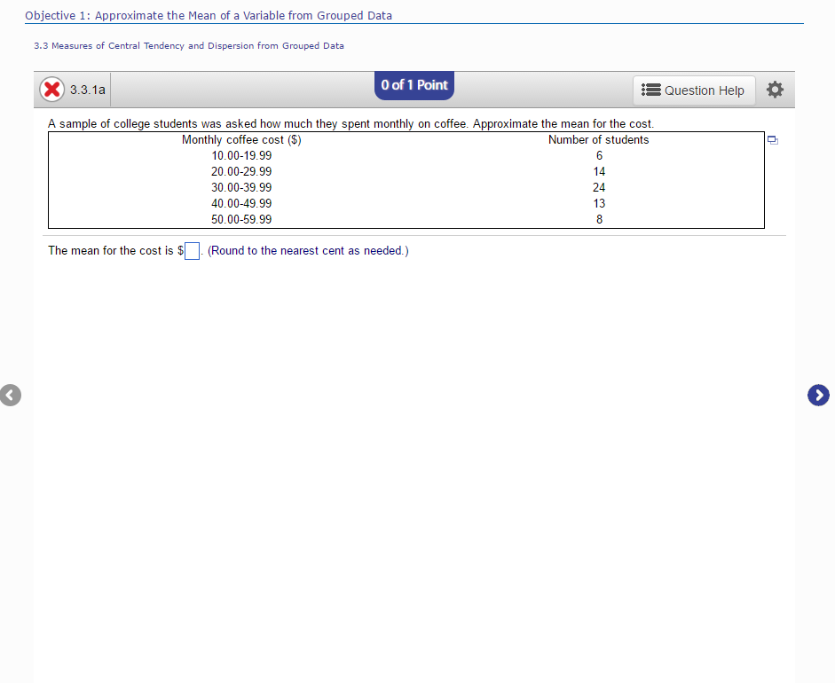 Solved Measures of Central Tendency and Dispersion from | Chegg.com