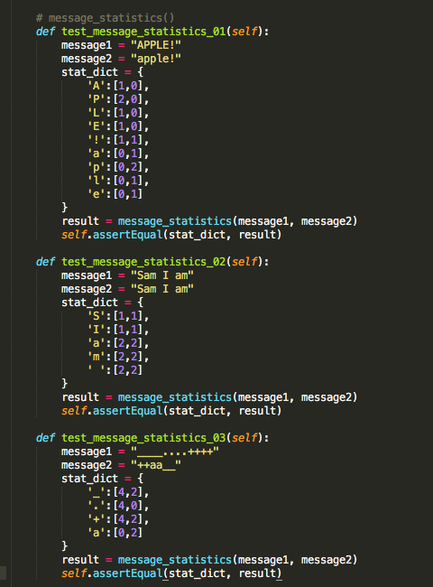 message_statistics (message, encoded_message): This | Chegg.com
