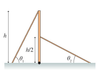 Solved (Figure 1) shows a vertical pole of height h, that | Chegg.com