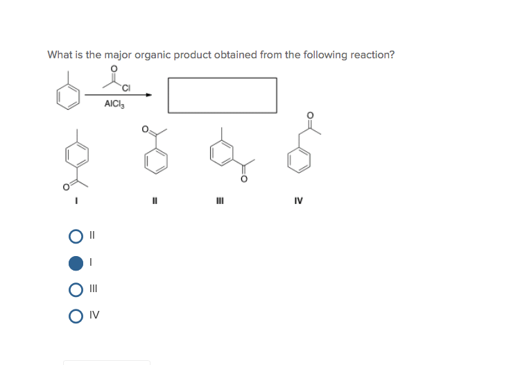 Solved What is the major organic product obtained from the | Chegg.com