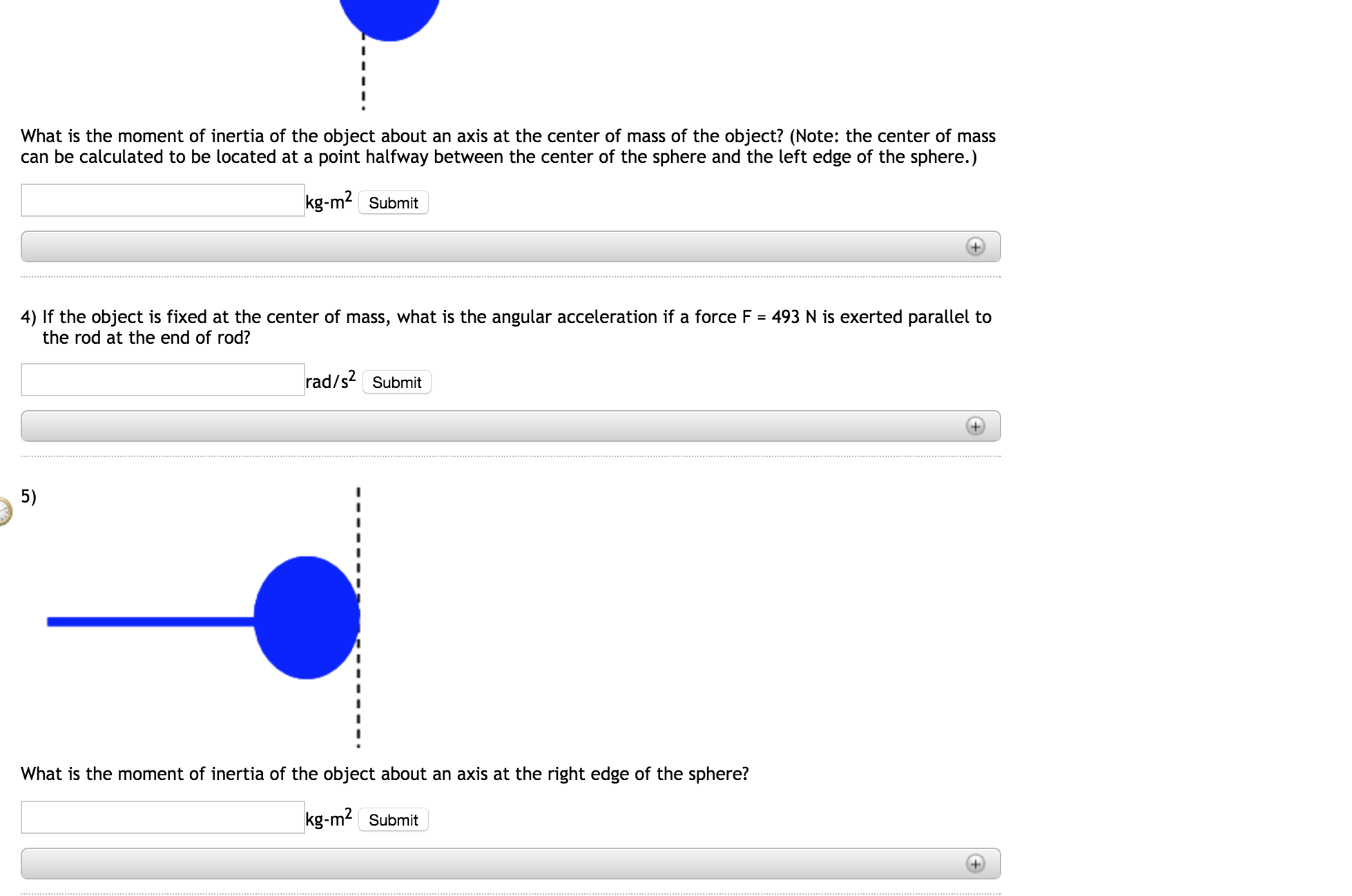 Solved An object is formed by attaching a uniform, thin rod | Chegg.com