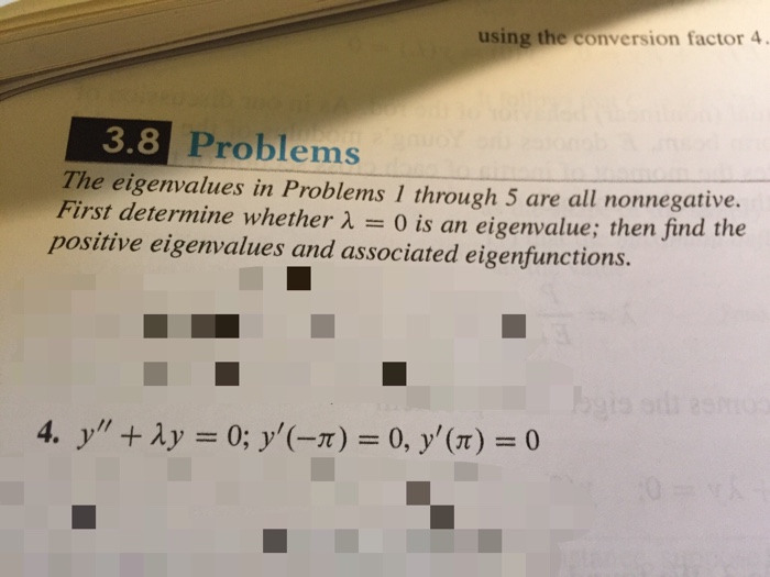 Solved The eigenvalues in Problems I through 5 are all | Chegg.com