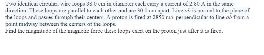 Solved Two identical circular, loops 38.0 cm in diameter | Chegg.com