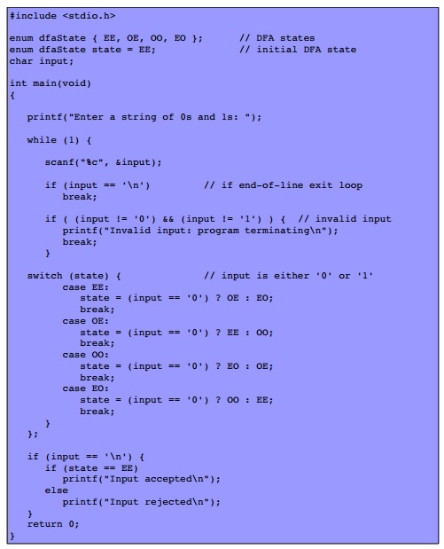 Translate the C program to a complete and runnable | Chegg.com