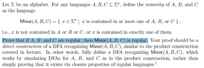 Solved Let Σ be an alphabet. For any languages A, B, C as | Chegg.com