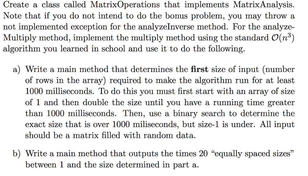 Create A Class Called Matrixoperations That 7022