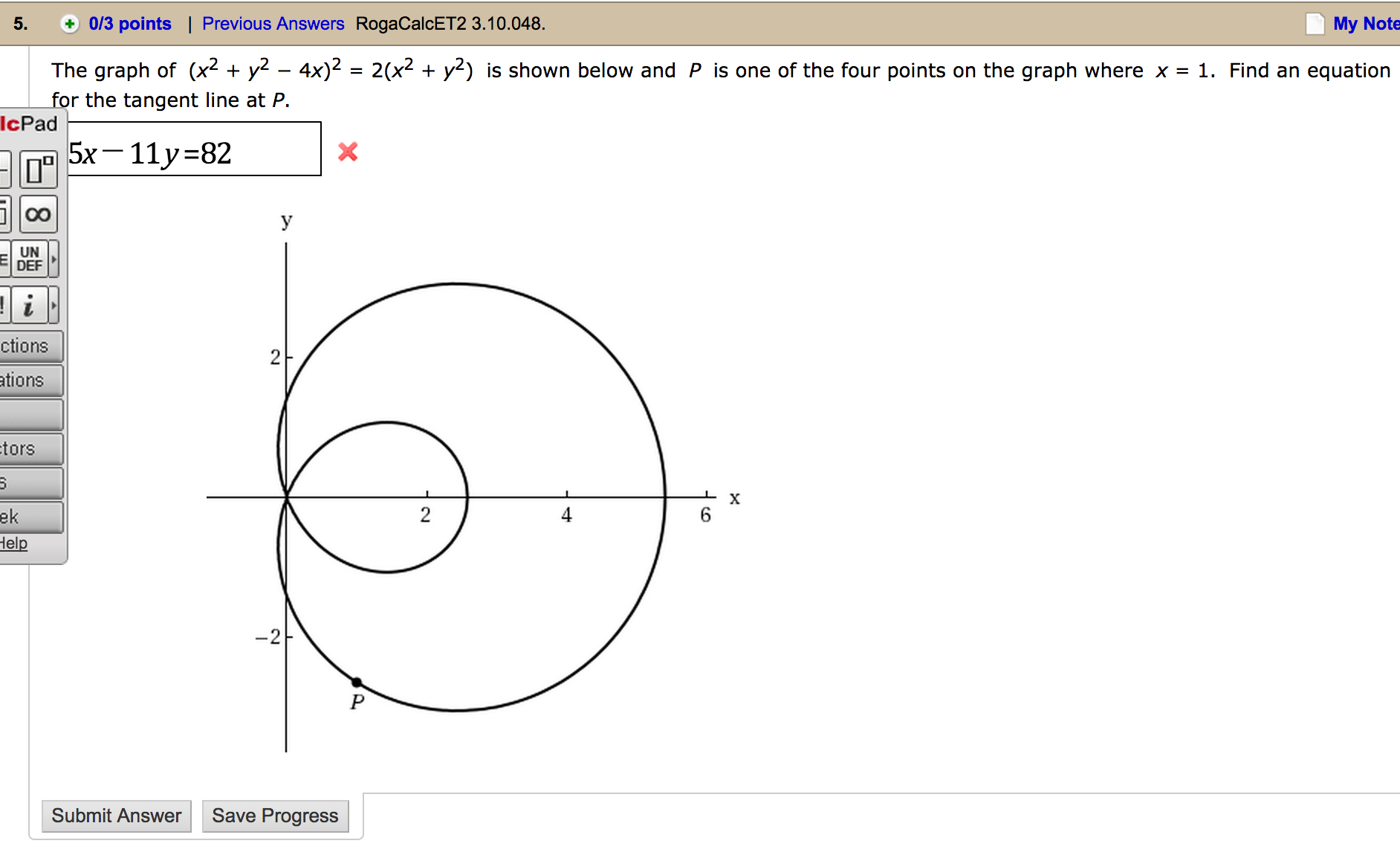 Solved The Graph Of x2 Y2 4x 2 2 x2 Y2 Is Shown Chegg