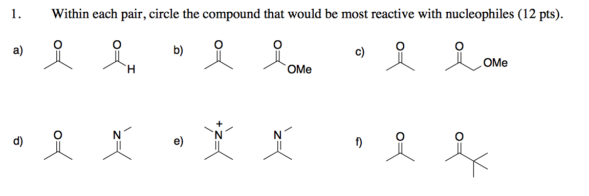 Solved Within each pair, circle the compound that would be | Chegg.com