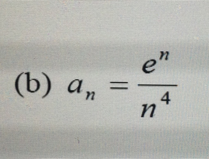 Solved Determine whether each of the following sequences | Chegg.com