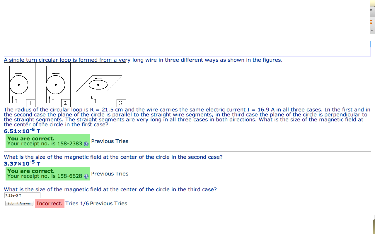 Solved A single turn circular loop is formed from a very | Chegg.com