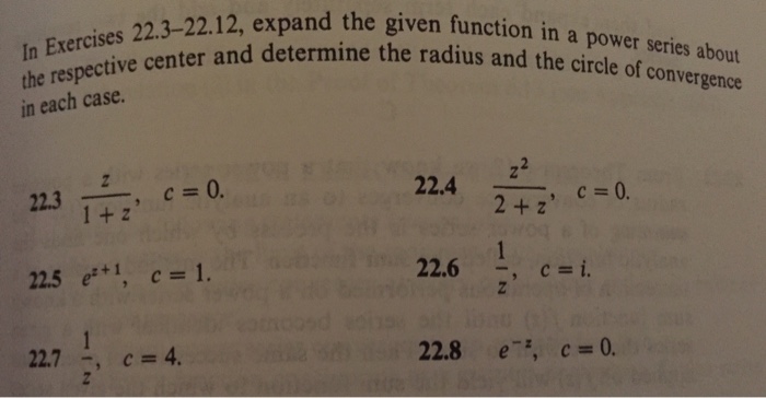 Solved In Exercises 22.3-22.12, expand the given function in | Chegg.com