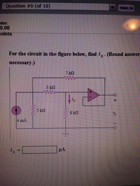 Solved For the circuit in the figure below, find ix. | Chegg.com