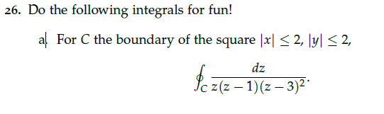 Solved Do the following integrals for fun! For ethe | Chegg.com