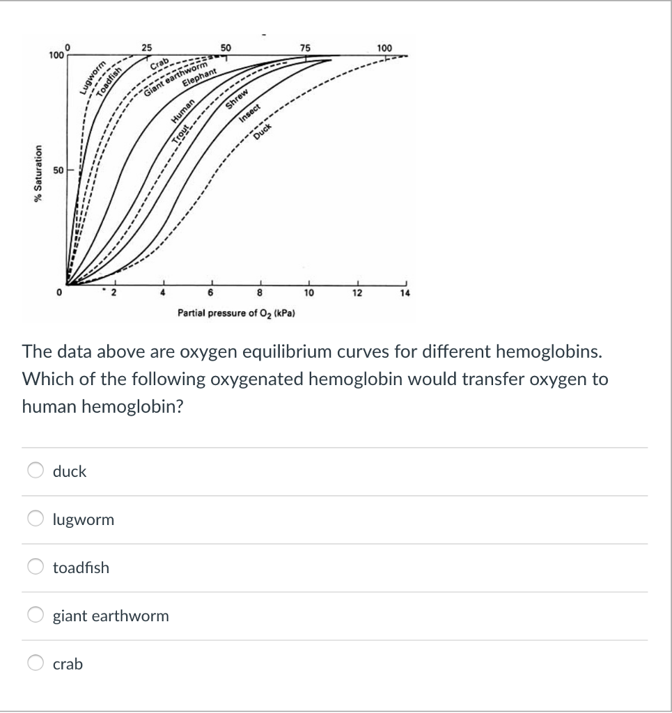 Solved 25 50 75 100 100 S 50 10 12 14 Partial pressure of O2 | Chegg.com