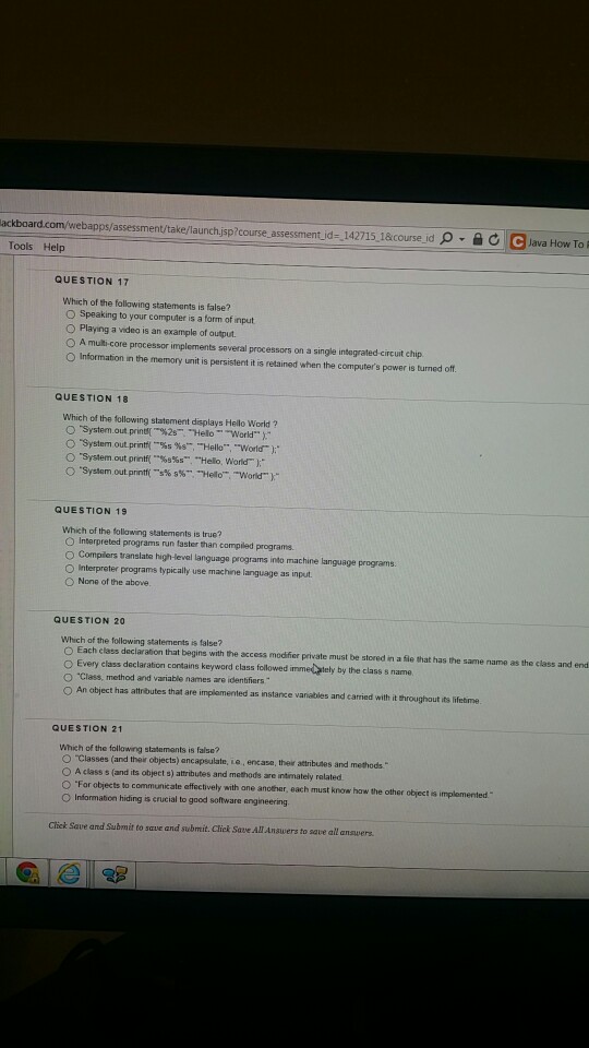 Solved ckboard.com/webappslassessment/takellaunchisp?course | Chegg.com