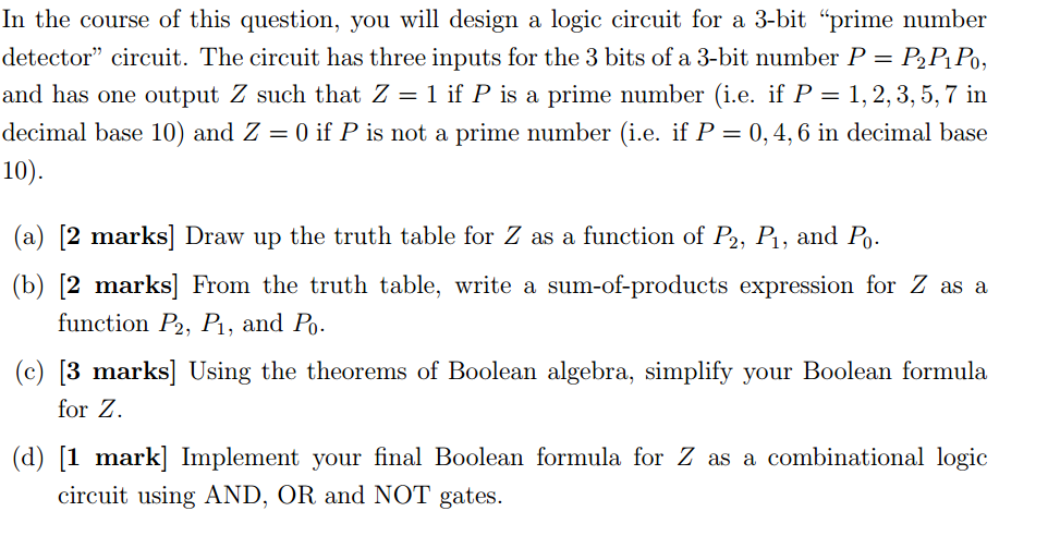 Solved In the course of this question, you will design a | Chegg.com