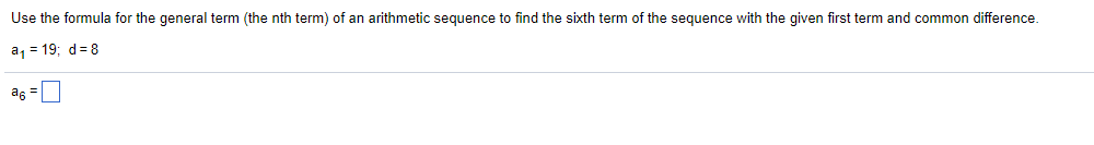 Solved Use the formula for the general term (the nth term) | Chegg.com