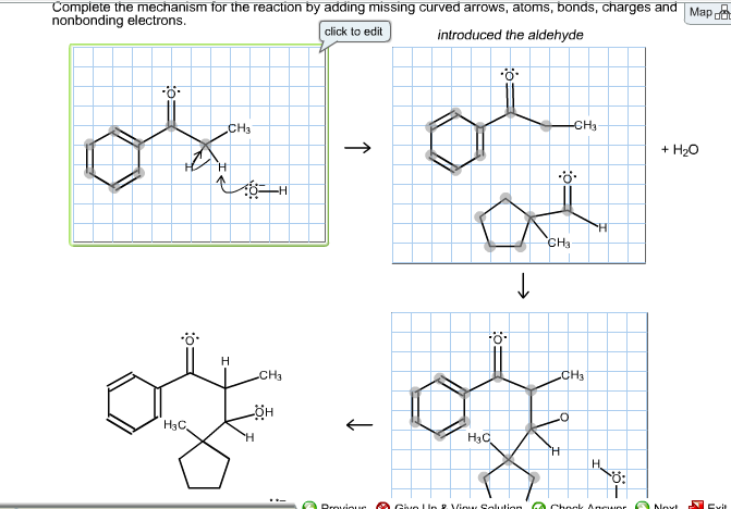Solved Complete the mechanism for the reaction by adding | Chegg.com