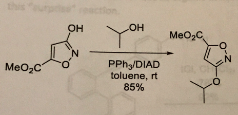 Solved MeoogC OH Meo2C PPh3/DIAD toluene, rt 85% | Chegg.com