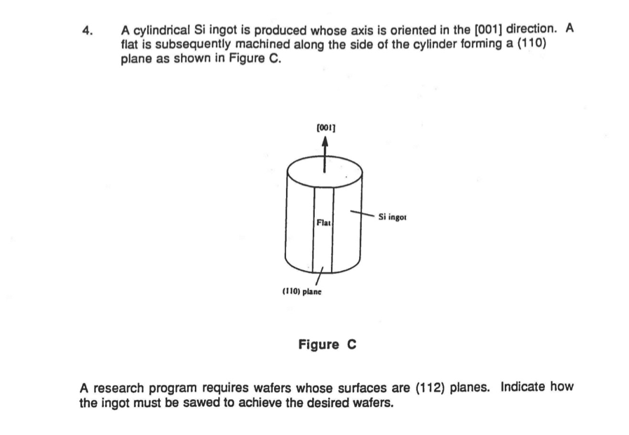 Solved A cylindrical Si ingot is produced whose axis is | Chegg.com