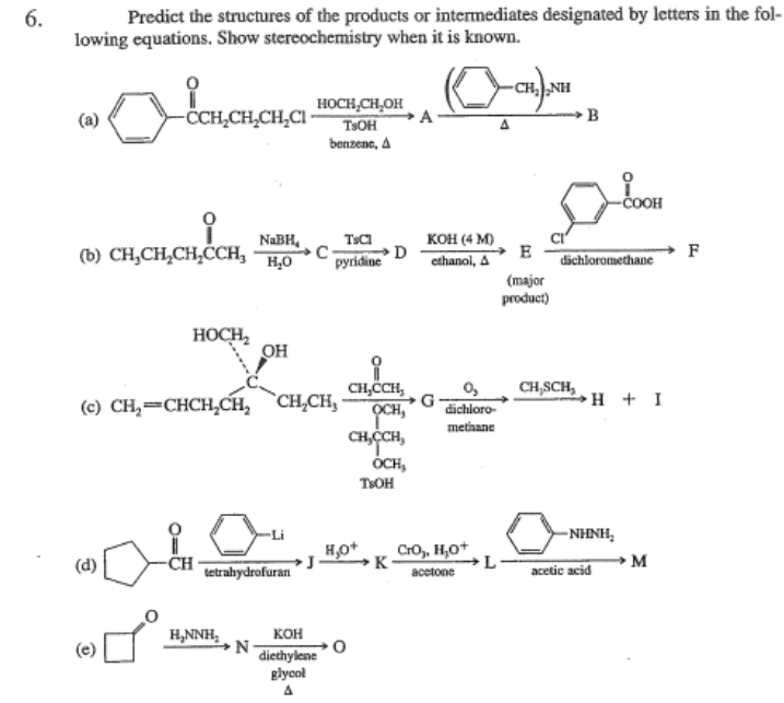 Solved Predict the structures of the products or the | Chegg.com
