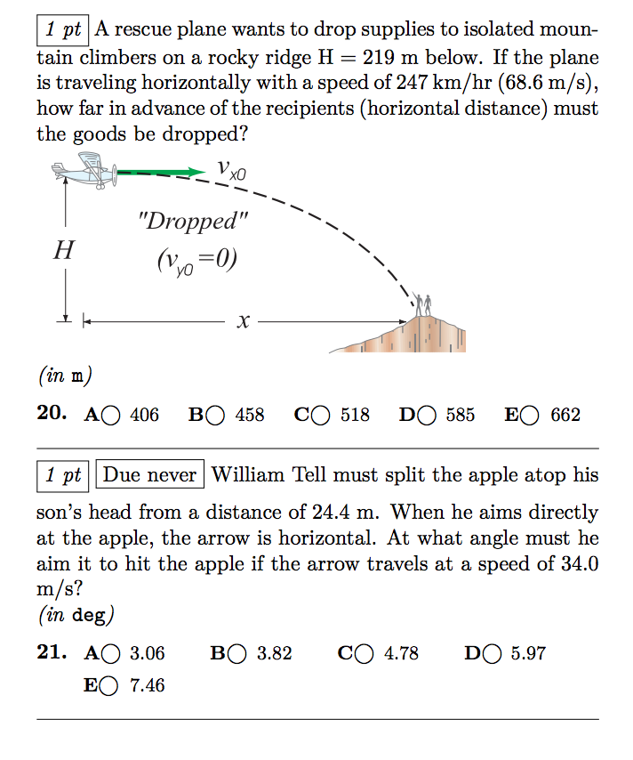 Solved A rescue plane wants to drop supplies to isolated | Chegg.com