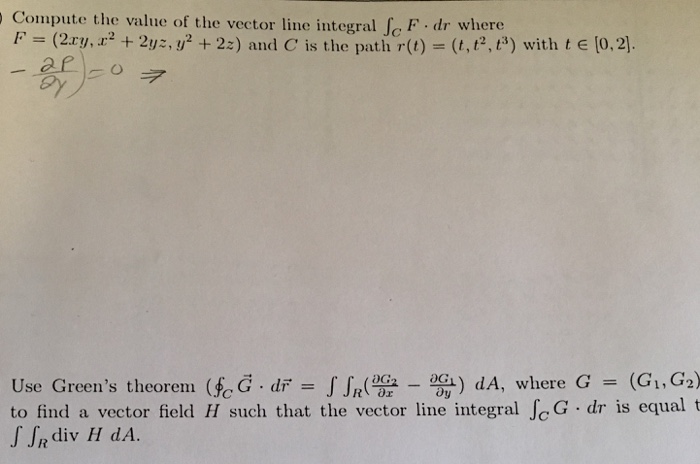 Solved Compute the value of the vector line integral | Chegg.com
