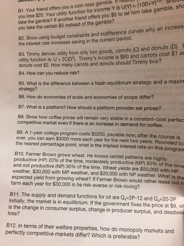 Solved Section [b] Answer 8 Questions B1 Your Friend Offers