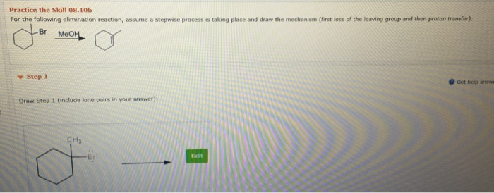 Solved For the following elimination reaction, assume a | Chegg.com