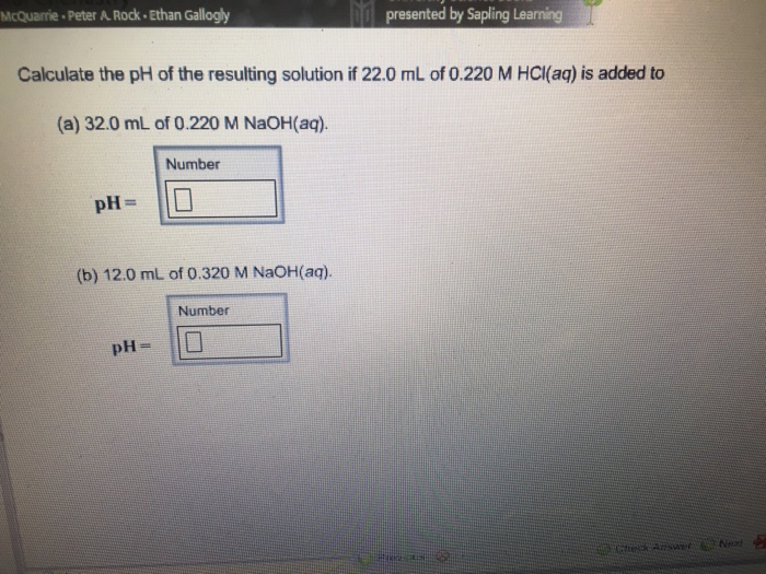 Solved Calculate the pH of the resulting solution if 22.0 mL | Chegg.com
