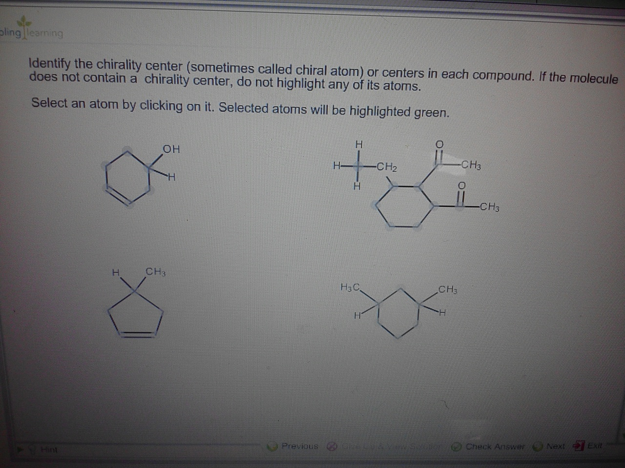 Solved Identify the chirality center (sometimes called the | Chegg.com