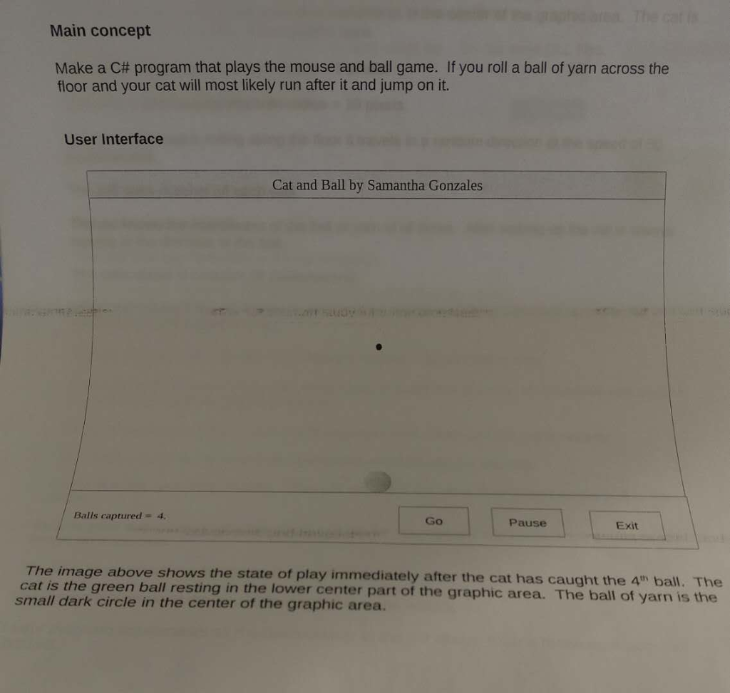 Solved (IMPORTANT)Make a c# program that plays the mouse and | Chegg.com