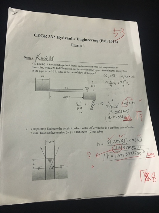Solved Q1) (25 Marks) Two Reservoirs Are Connected By A, 50% OFF Solved Q1) (25 Marks) Two Reservoirs Are Connected By A, 50% OFF
