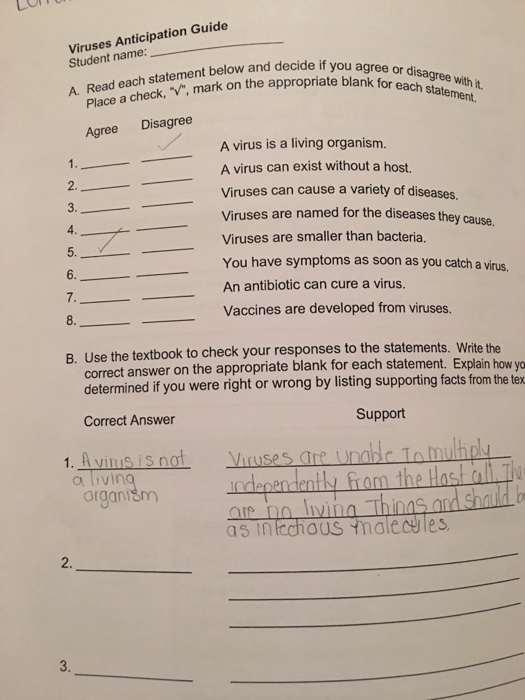 Solved Read each statement below and decide if you agree or | Chegg.com