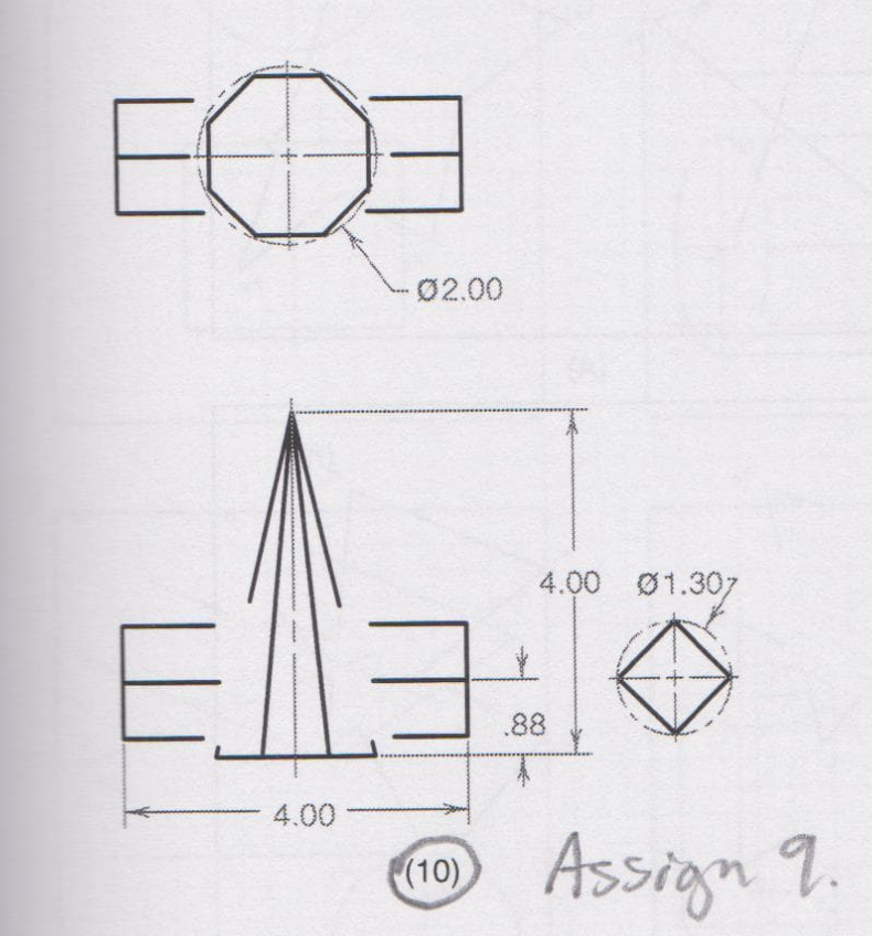 Solved draw the views given . complete the line of | Chegg.com