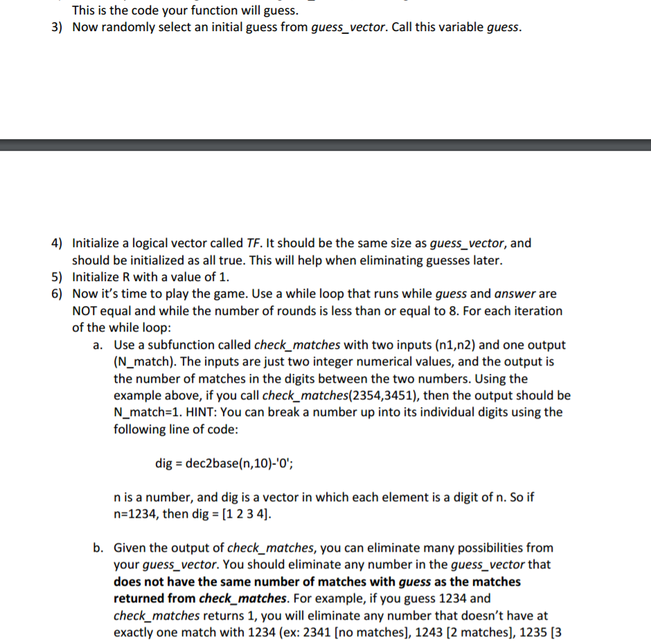 For your homework, turn in two m files, called hw5 | Chegg.com