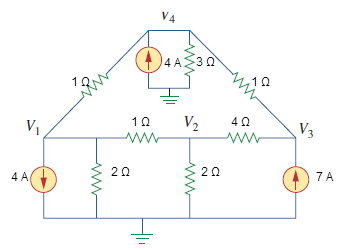 Solved Find V1 , V2 V3 and V4 following circuit | Chegg.com