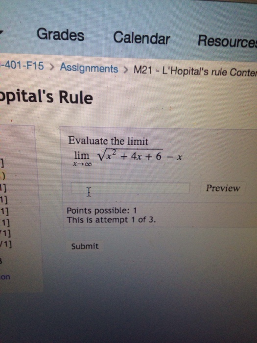 Solved Evaluate the limit lim x rightarrow infinity | Chegg.com