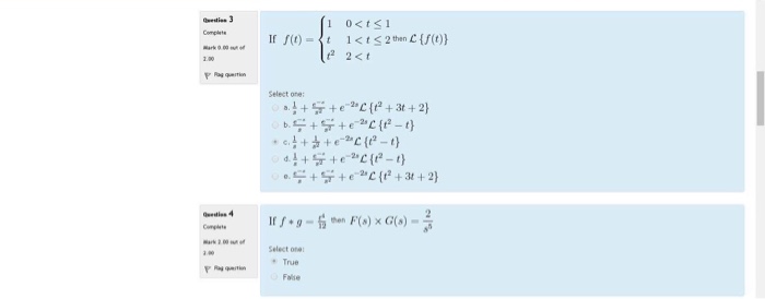 Solved If f(t) = {1 0