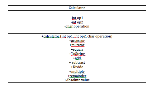 Solved I need to create a calculator class that reads from a | Chegg.com