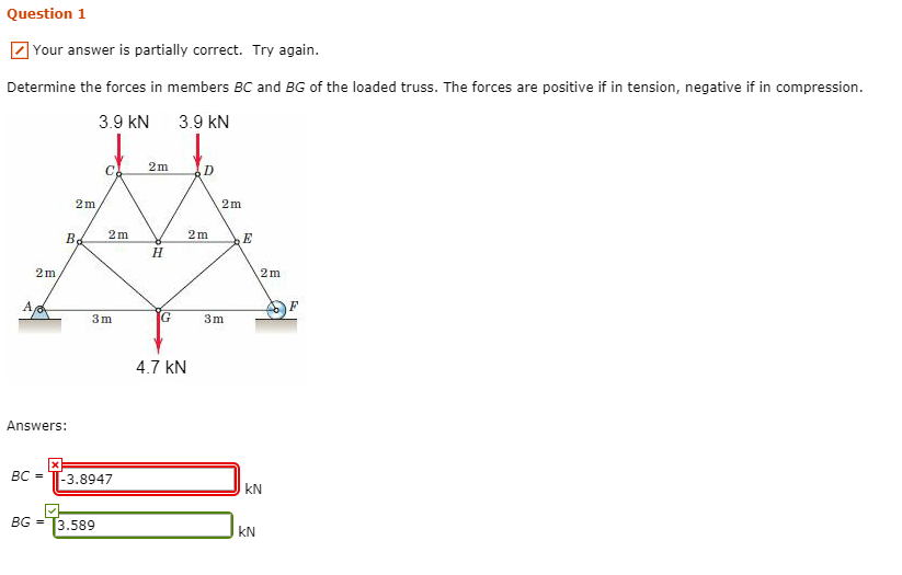 Solved Question1 Your Answer Is Partially Correct Try