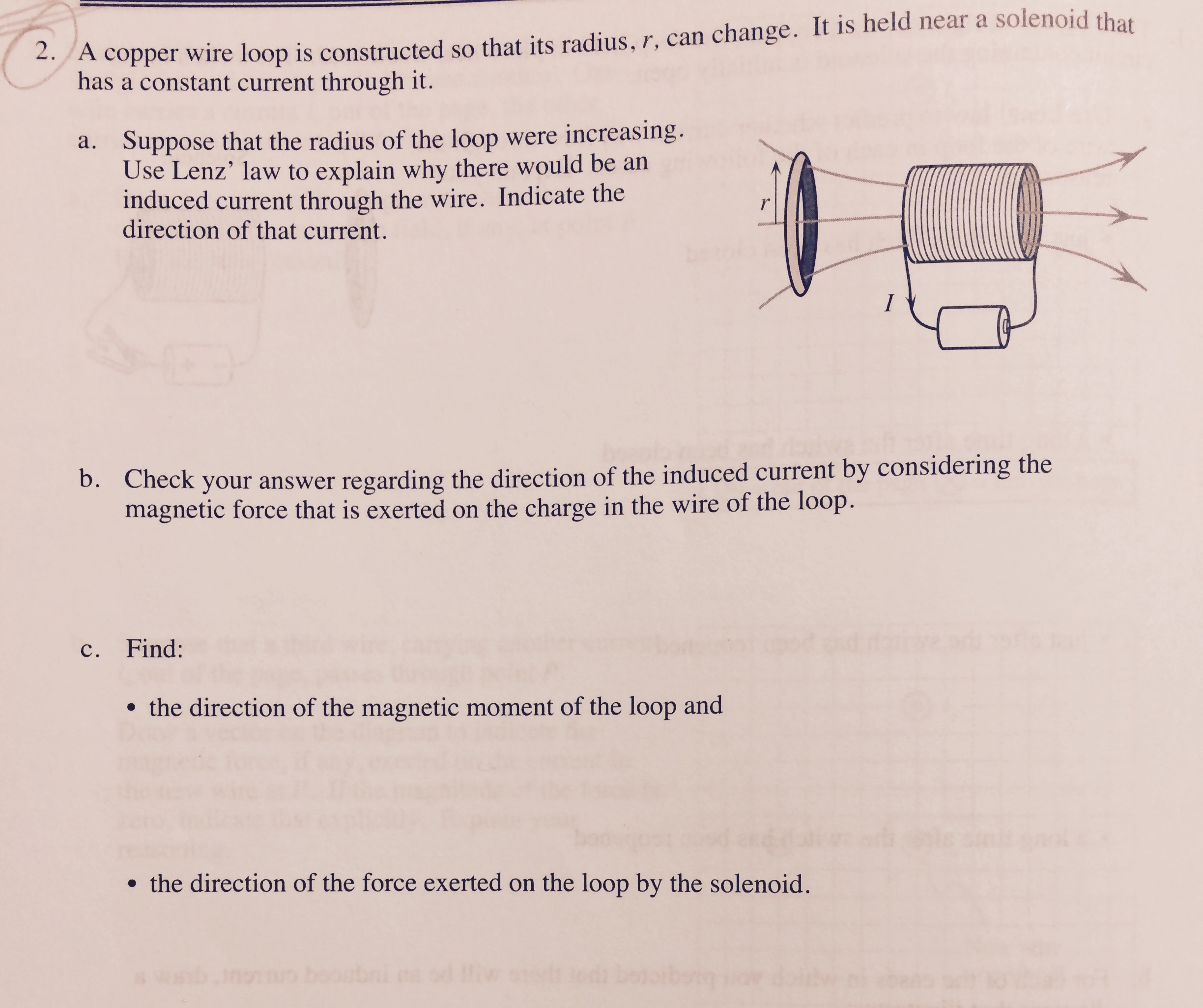 Solved A copper wire loop is constructed so that its radius, | Chegg.com