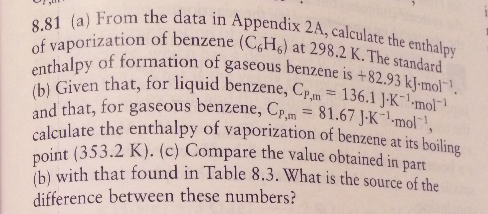 Solved From the data in Appendix 2A, calculate the enthalpy | Chegg.com