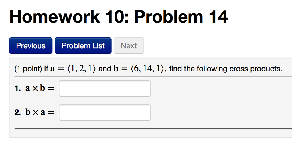 Solved Homework 10: Problem 14 Previous Problem List Next (1 | Chegg.com