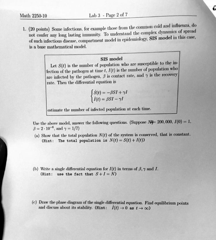 Solved Math Lab #3 Differential Equations Question #1 Parts | Chegg.com
