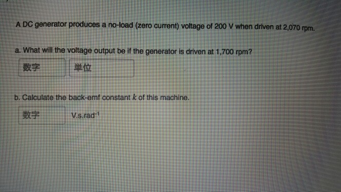 Solved A DC generator produces a no-load (zero current) | Chegg.com