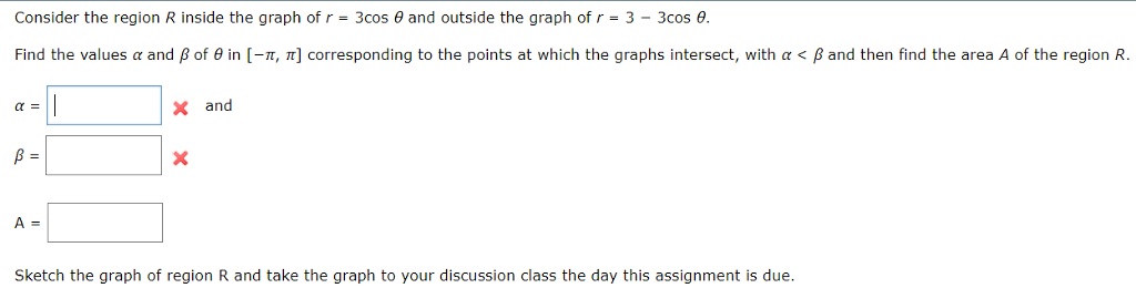 Solved Consider the region R inside the graph of r = 3cos ? | Chegg.com