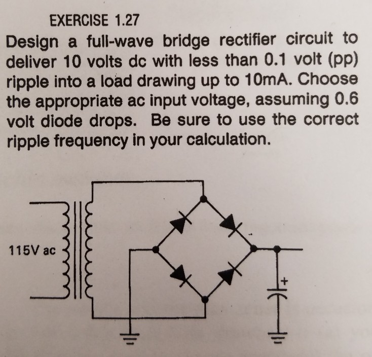 Diode Bridge Rectifier Design